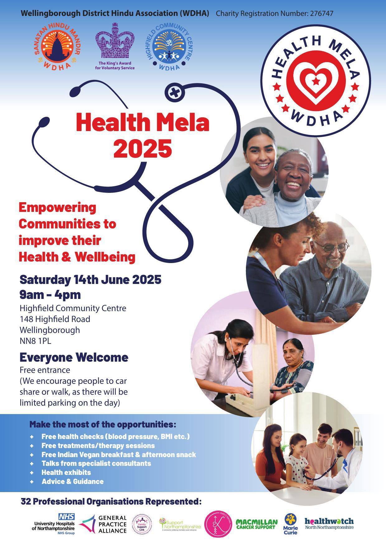WDHA Health Mela 2025 - WDHA - Wellingborough Hindu Mandir and ...